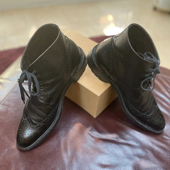 To Boot | Shoes | To Boot New York Mens Black Leather Dress Wing Tip ...